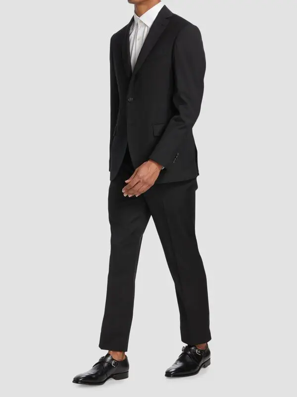 SAKS FIFTH AVENUE Collection Nested Wool Suit - Black