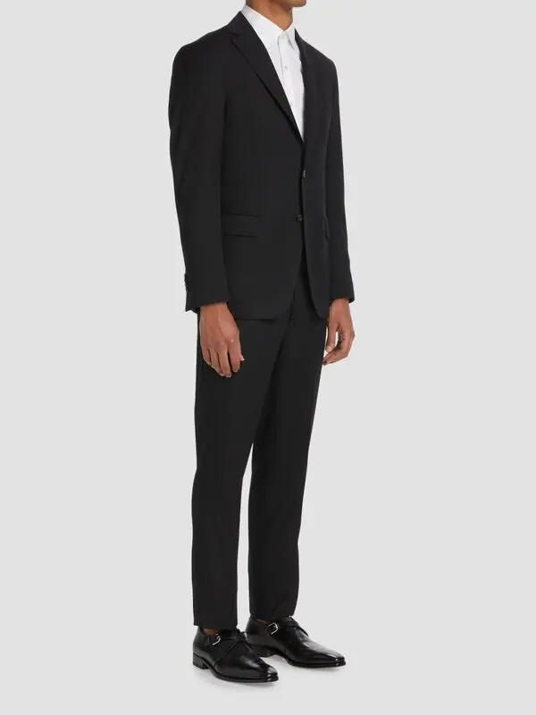 SAKS FIFTH AVENUE Collection Nested Wool Suit - Black