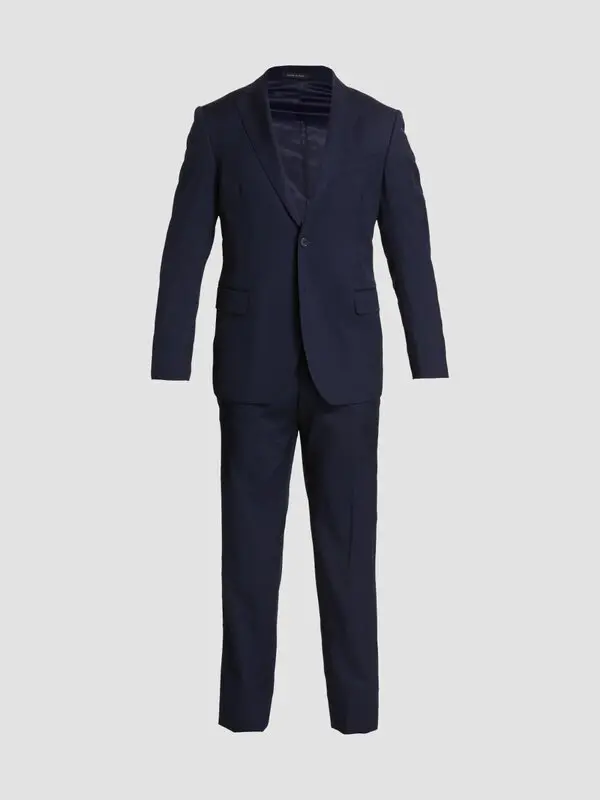 SAKS FIFTH AVENUE Collection Nested Wool Suit - Navy