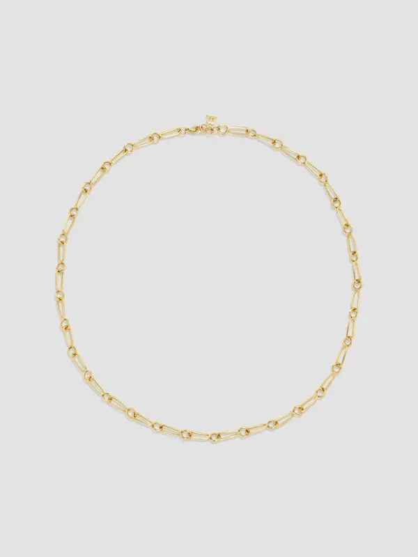 Temple St. Clair Nature Deconstructed River 18k Yellow Chain Necklace