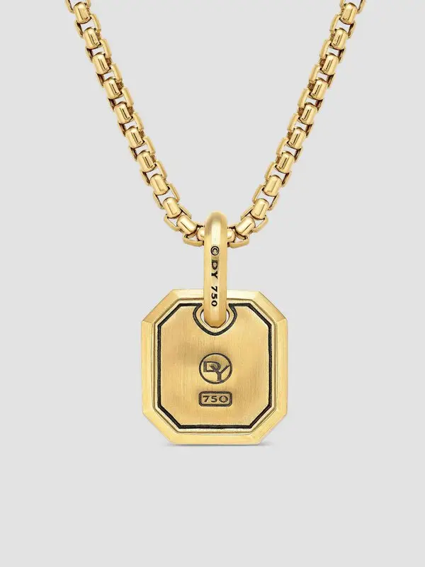 David Yurman Roman Amulet In 18k - Emerald