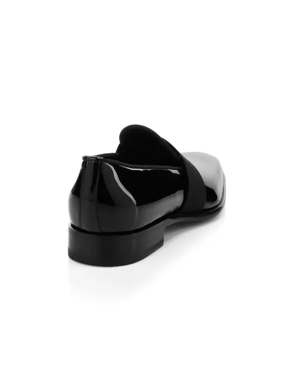 Santoni Isomer Patent Leather Loafers