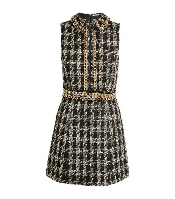 Alice + Olivia Tweed Ellis Mini Dress