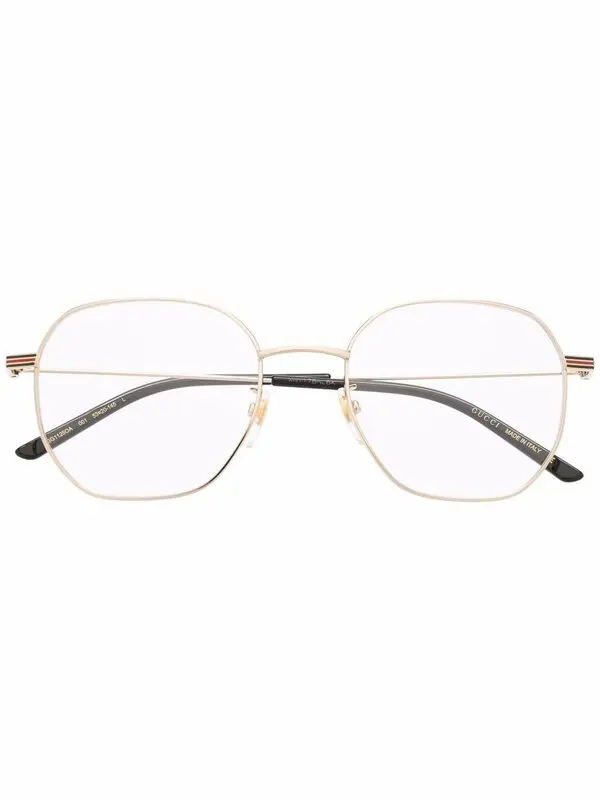 Gucci Gg1125o Round-frame Glasses - Gold