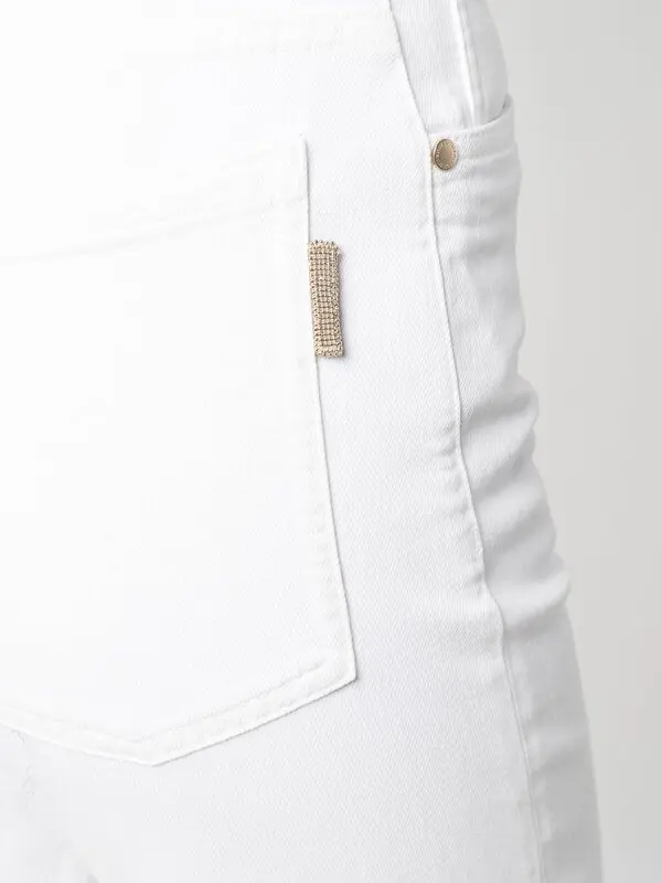 Brunello Cucinelli Turn-up Hem Flared Jeans - White