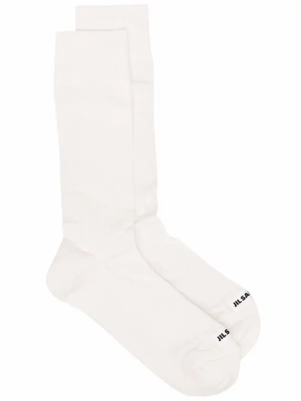 JIL SANDER Logo Ebroidered Socks