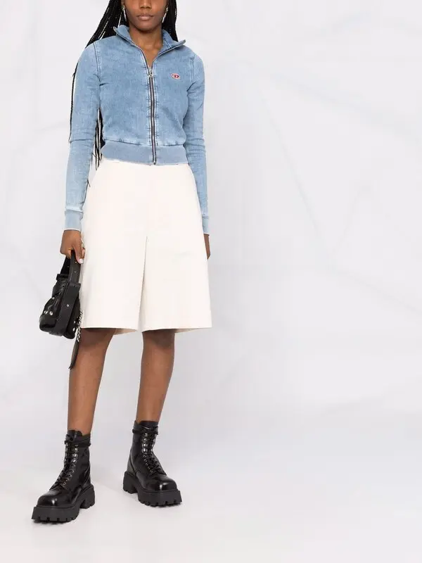 DIESEL® Logo-patch Cropped Jacket