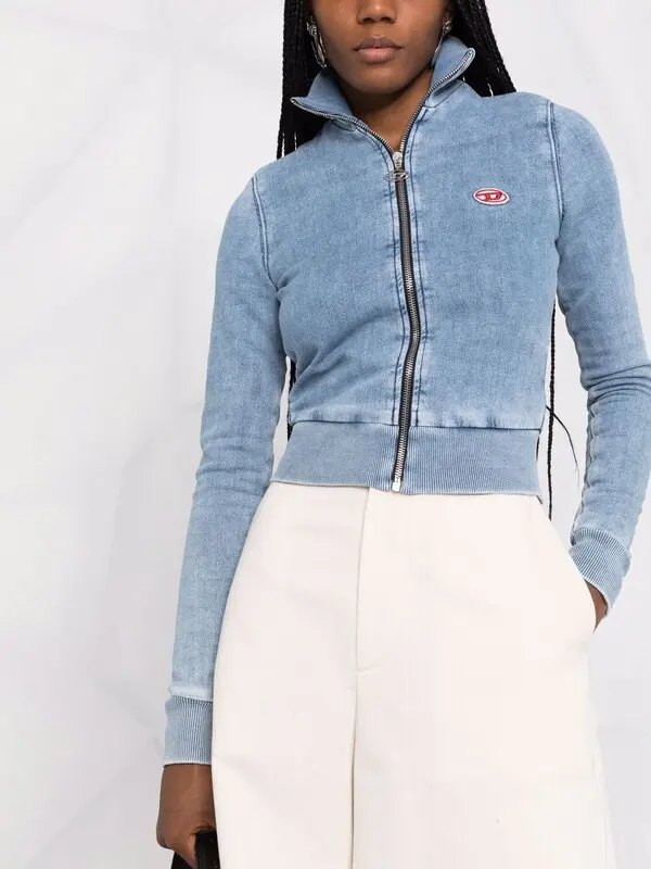 DIESEL® Logo-patch Cropped Jacket