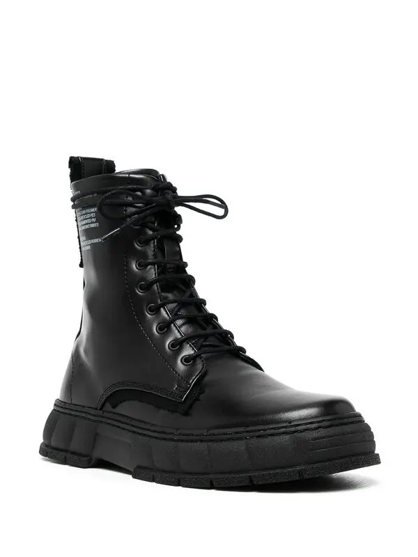 VIRON 1992 Lace-up Leather Boots - Black