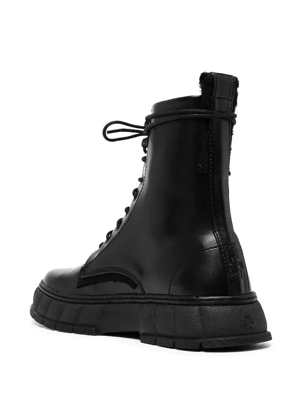 VIRON 1992 Lace-up Leather Boots - Black