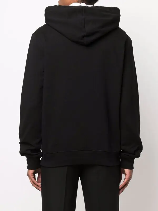 LANVIN Embroidered-logo Drawstring Hoodie