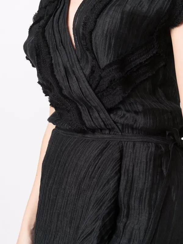 IRO PARIS Ruffle-trimmed Wrap Dress