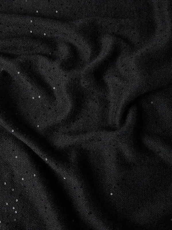 Brunello Cucinelli Sequin-embellished Scarf - Black
