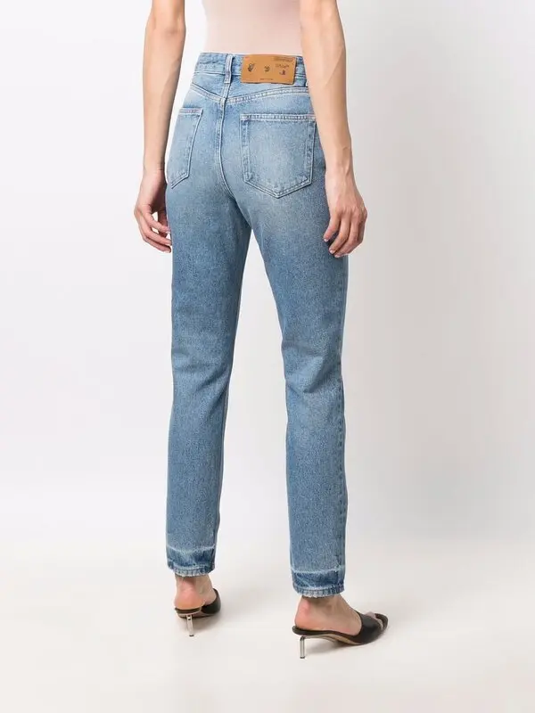 Off-White Faded-effect Skinny Jeans