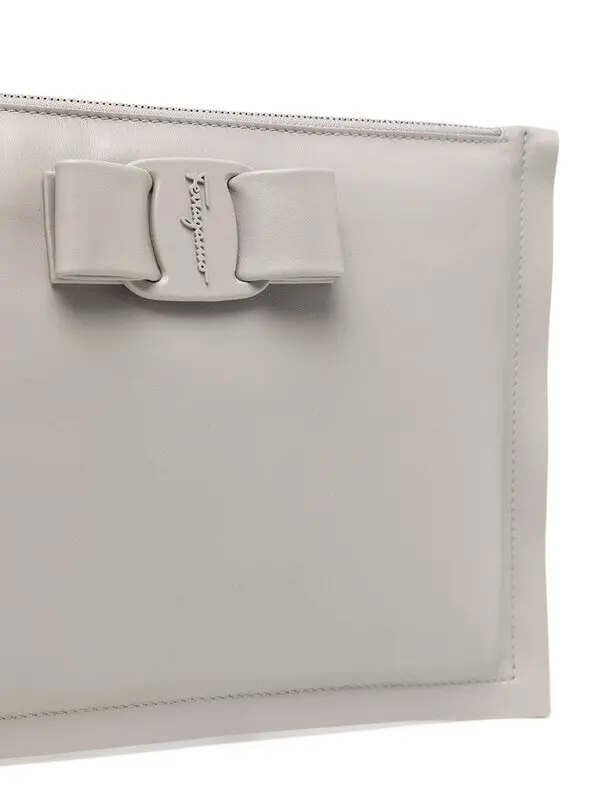 FERRAGAMO Logo-plaque Clutch