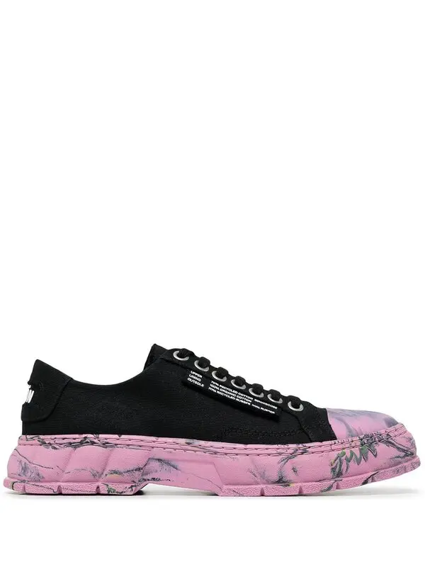 VIRON 1968 Marble Low-top Sneakers - Black
