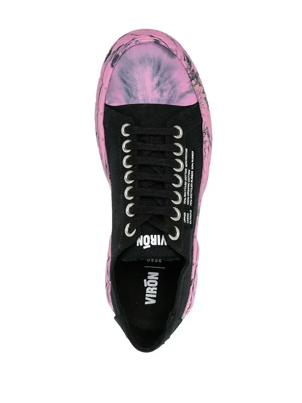 VIRON 1968 Marble Low-top Sneakers - Black