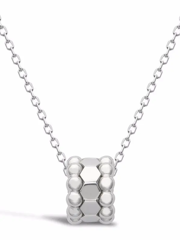 PRAGNELL 18kt White Gold Bohemia Hexagonal Pendant Necklace - Silver