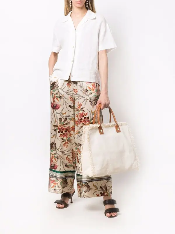Melissa Odabash Ferrat Frayed Tote Bag