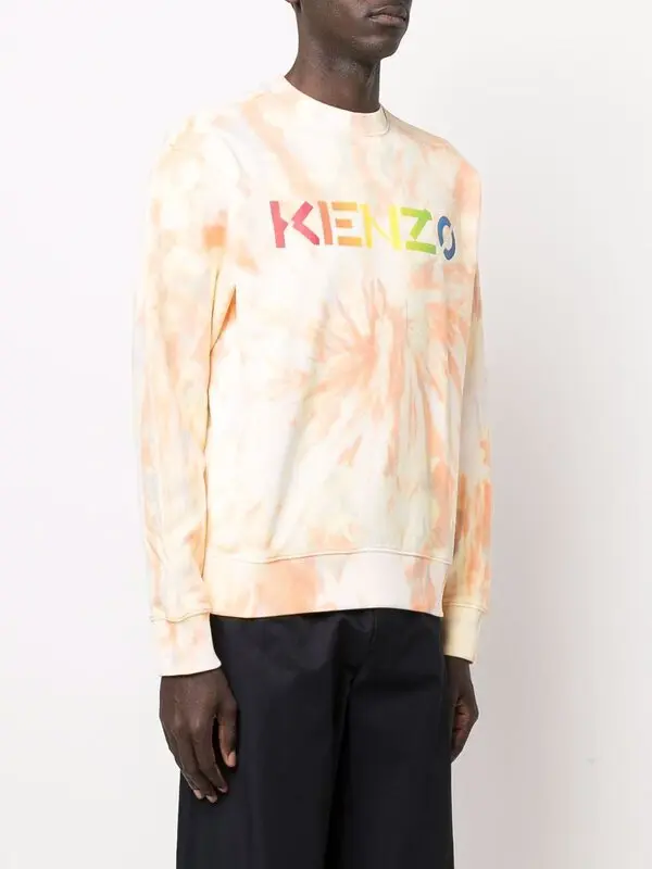Kenzo Logo-print Tie-dye Sweatshirt
