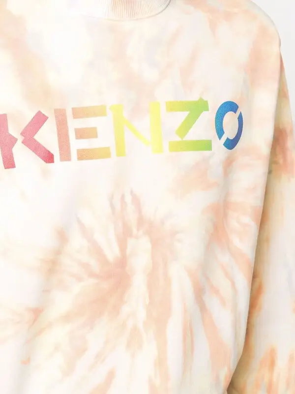Kenzo Logo-print Tie-dye Sweatshirt