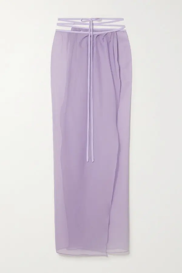 Christopher Esber Silk-chiffon Wrap Maxi Skirt