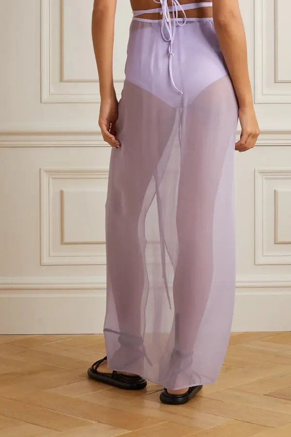 Christopher Esber Silk-chiffon Wrap Maxi Skirt