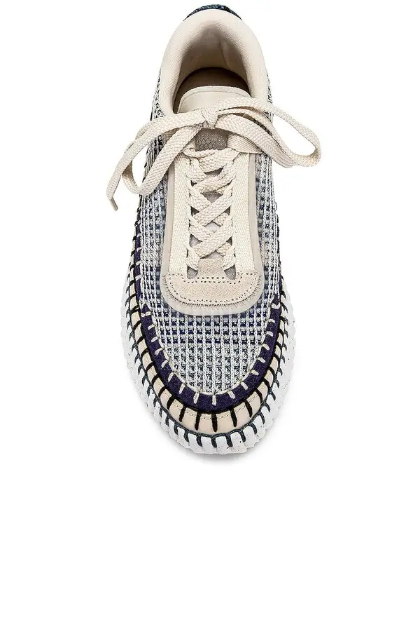 Chloé Nama Low Top Sneakers - Cosmic Blue