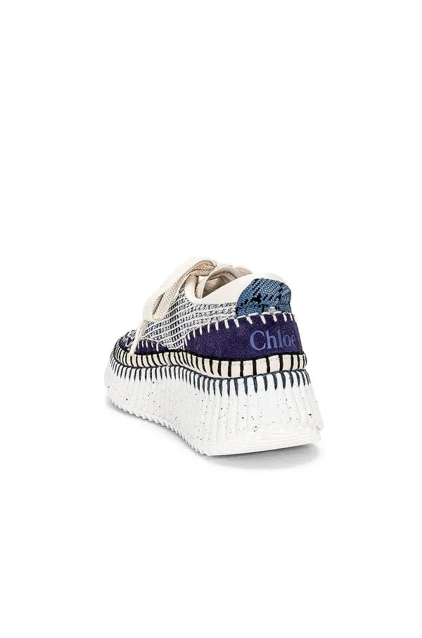 Chloé Nama Low Top Sneakers - Cosmic Blue