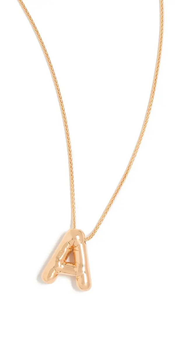 Maison Irem Balloon Initial Pendant Necklace - A