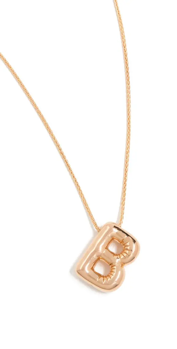 Maison Irem Balloon Initial Pendant Necklace - B