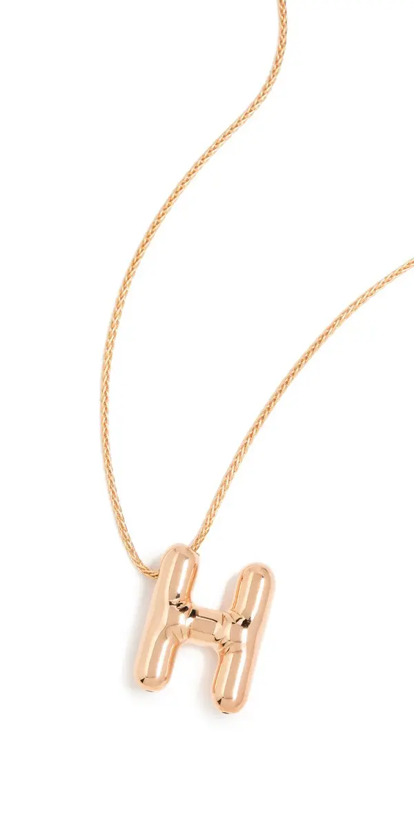 Maison Irem Balloon Initial Pendant Necklace - H