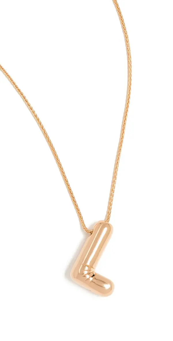 Maison Irem Balloon Initial Pendant Necklace - L