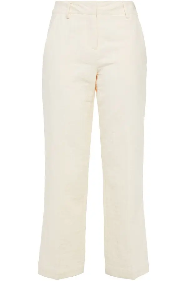 Vanessa Bruno Nastia Cropped Cotton Bootcut Pants