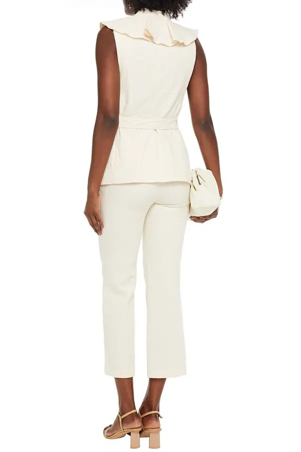 Vanessa Bruno Nastia Cropped Cotton Bootcut Pants