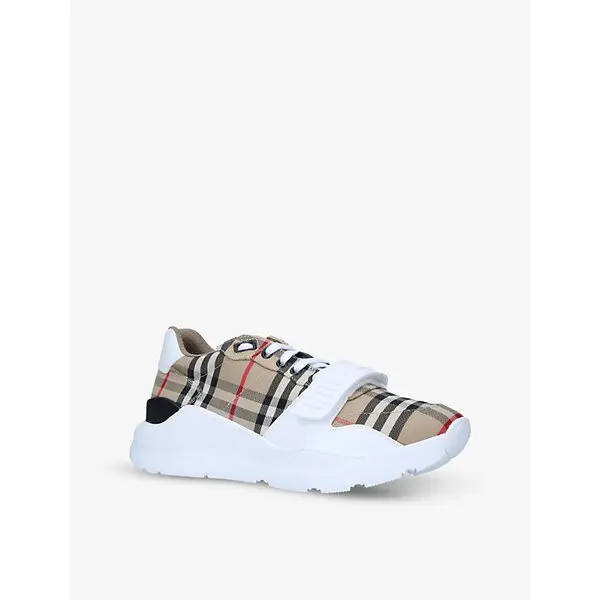 Burberry Vintage Check Canvas Trainers - Beige