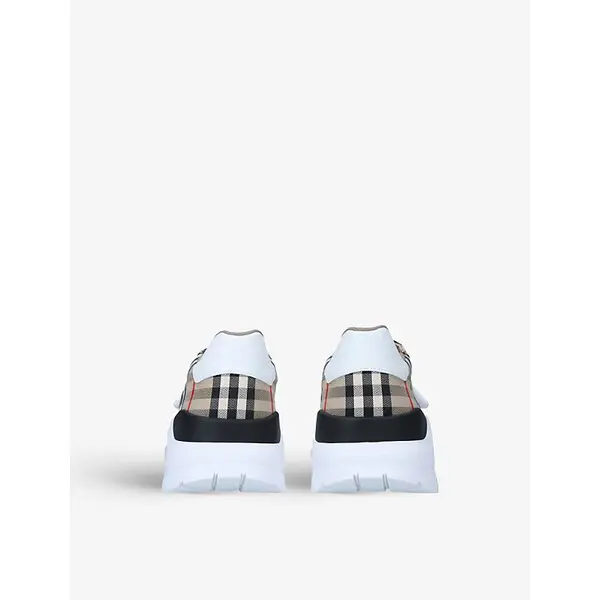Burberry Vintage Check Canvas Trainers - Beige