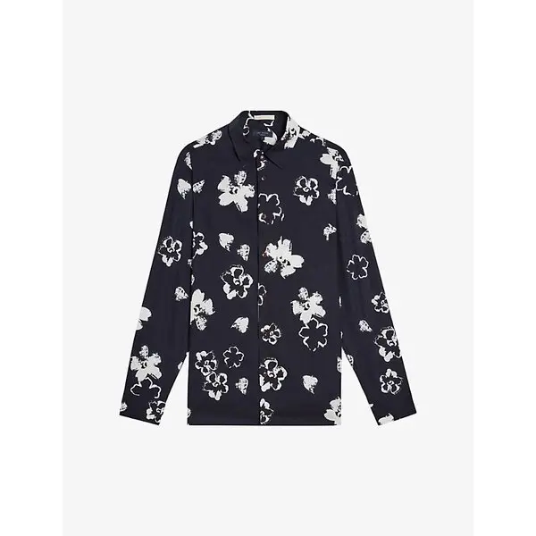 Ted Baker London Sevlo Floral-print Cotton Shirt