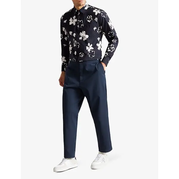 Ted Baker London Sevlo Floral-print Cotton Shirt