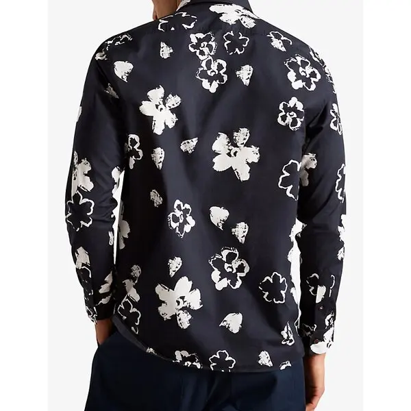 Ted Baker London Sevlo Floral-print Cotton Shirt