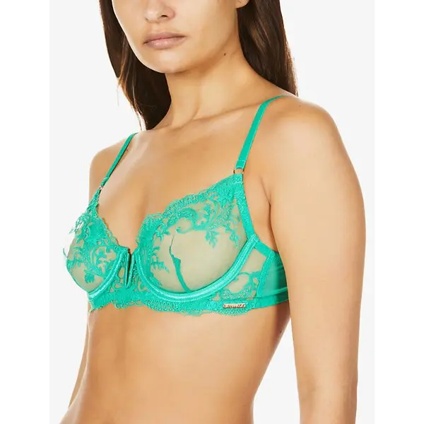 Bluebella Marseille Branded Stretch-lace Bra