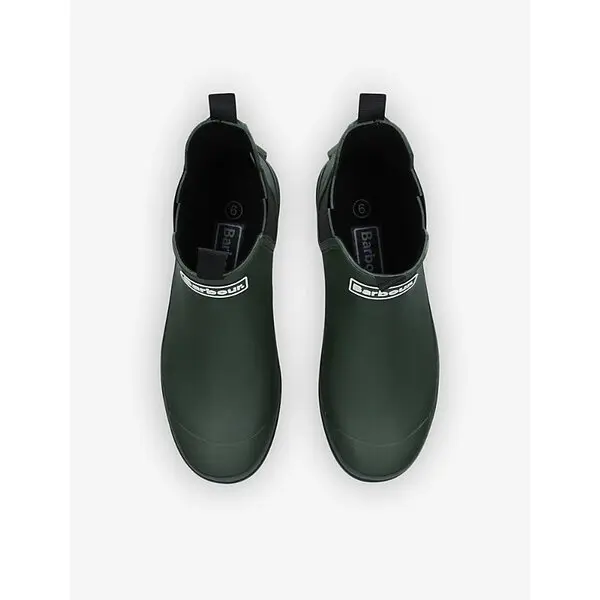 Barbour Nimbus Logo-branded Rubber Ankle Boots - Mid Green