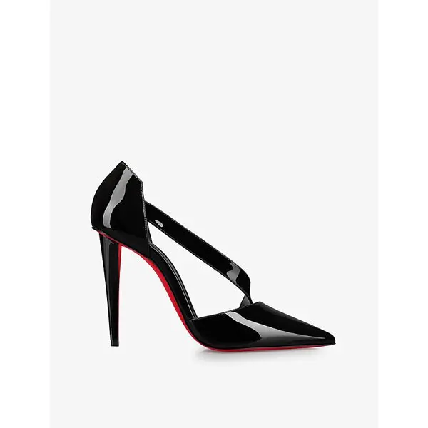 CHRISTIAN LOUBOUTIN Astrid 100 Patent Lining Black Lin Black