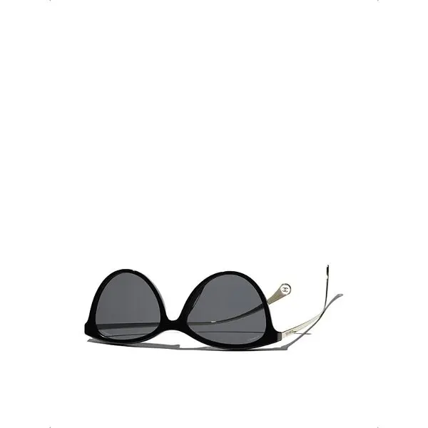 Chanel Ch5459 Cat-eye Acetate And Metal