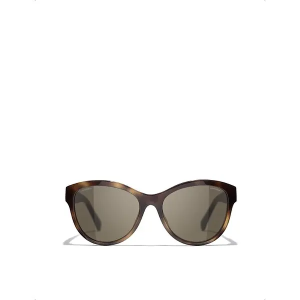 Chanel Ch5458 Butterfly Sunglasses - Brown