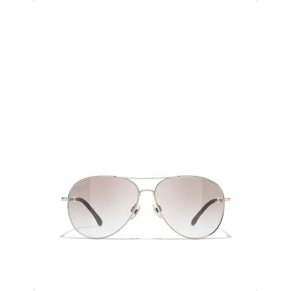 Chanel Aviator Sunglasses - Pink