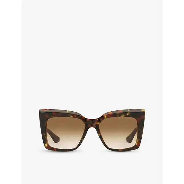 Dita Telemaker Square-frame Sunglasses - Brown