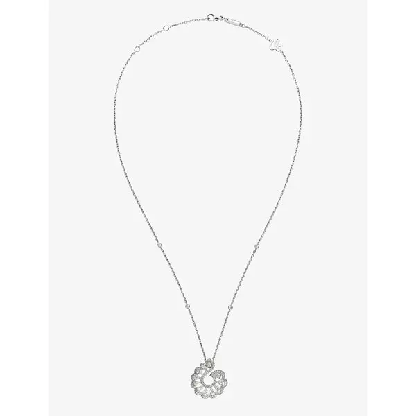 Chopard Precious Lace 18ct White-gold Diamond Pendant Necklace