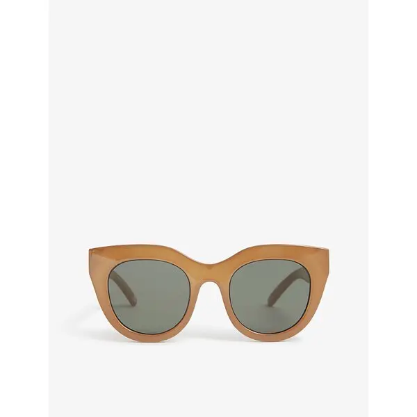 Le Specs Air Heart Cat-eye Sunglasses - Caramel Khaki Mono