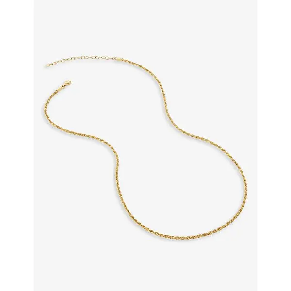 Monica Vinader Rope-effect Vermeil Chain Necklace - Yellow Gold